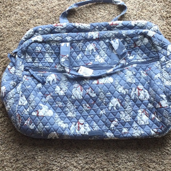 Vera Bradley | Bags | Vera Bradley Grand Traveler Bag Beary Merry Cool ...